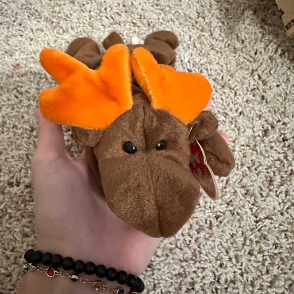 Ty | Toys | Nwt Ty Chocolate Baby Moose Stuffed Animal | Poshmark